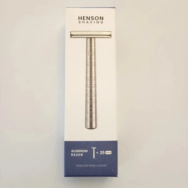 Henson Shaving AL13 Double Edge Razor & 25 Blades (Aircraft Aluminum ...