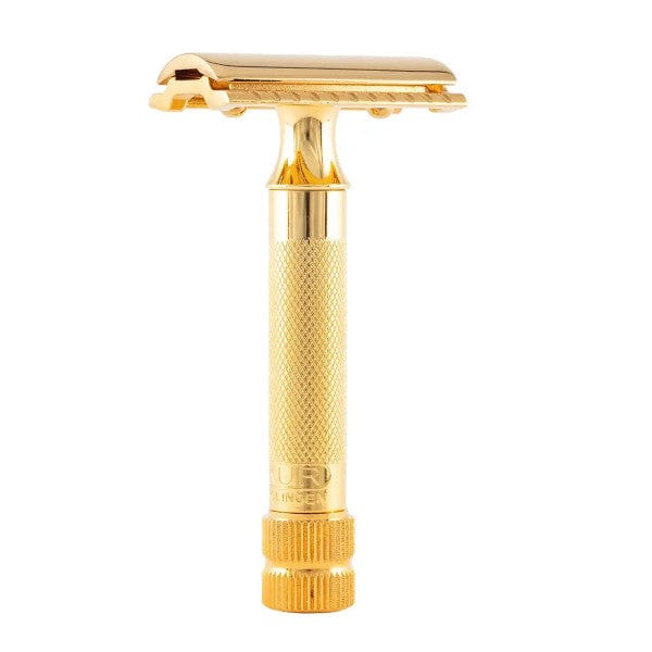 Merkur 34G Gold-Plated Double Edge Safety Razor — Castle Rock Shaving