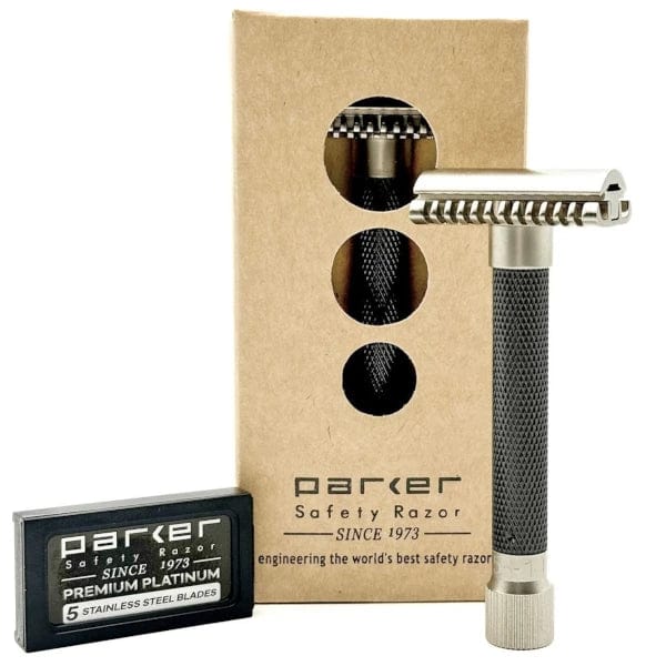 Parker Variant Adjustable Safety Razor Open Comb (Graphite) - Get Free ...